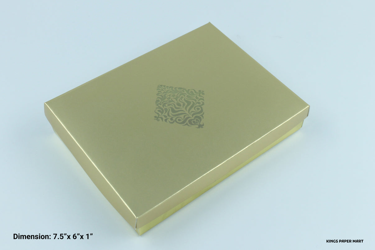 12 Cavity Golden Emboss Box (Pack of 10) – Kings Paper